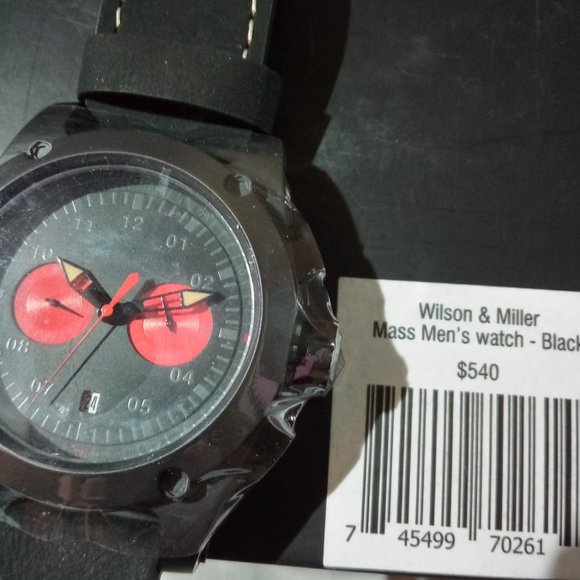 Wilson & Miller | Accessories | Wilson Miller Mass Mens Watch Black ...